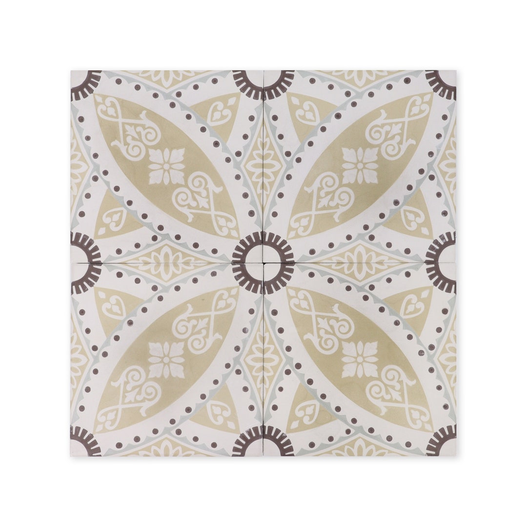 Lucca 8x8 Cement Tile - Sample - Etsy