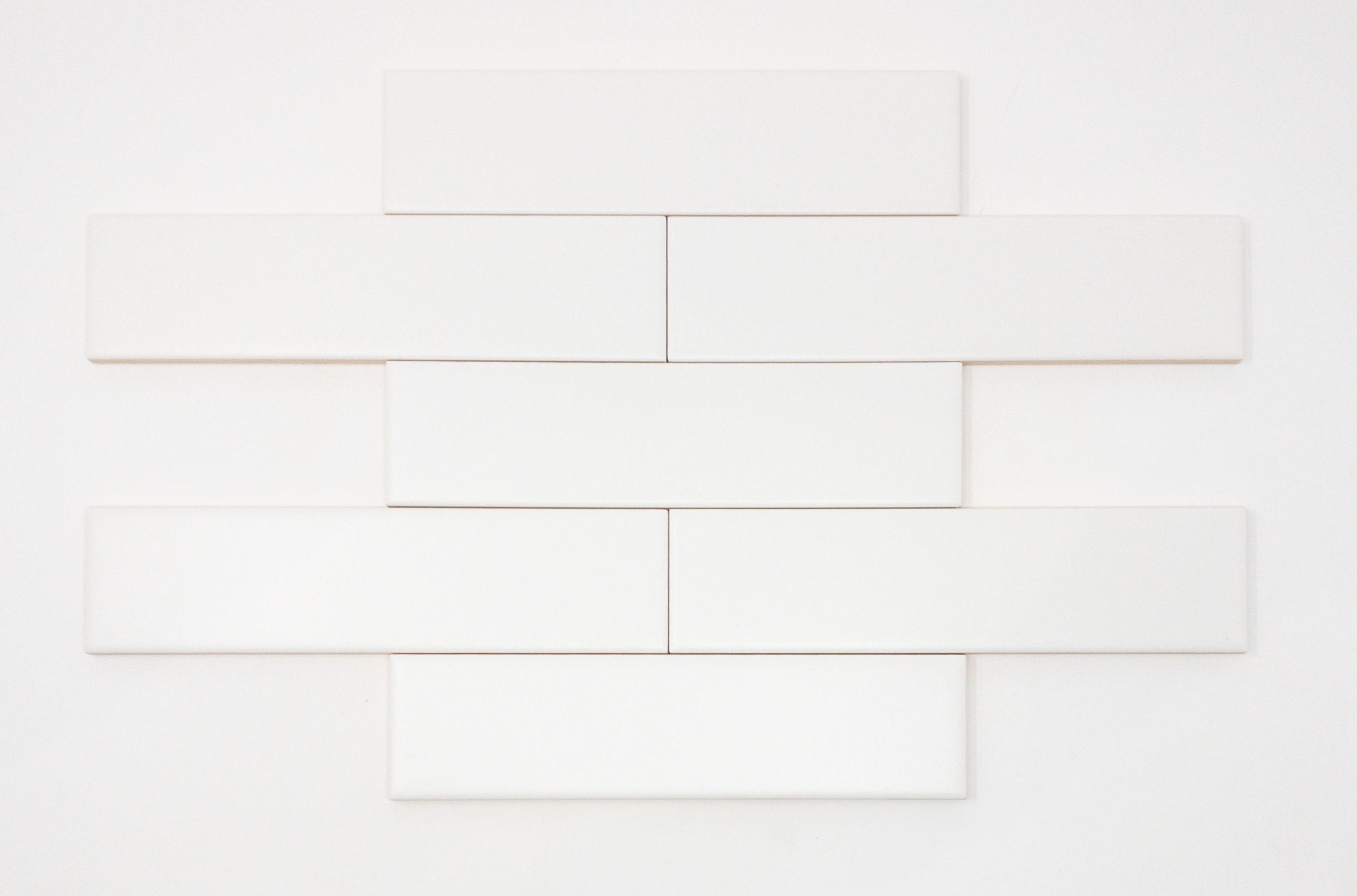 Handmade Brick 2x8 Snow White Matte Subway Tile | Etsy