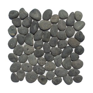 Nero Black Random Size Pebble Stone Mosaic (this is Small Sample Size ...