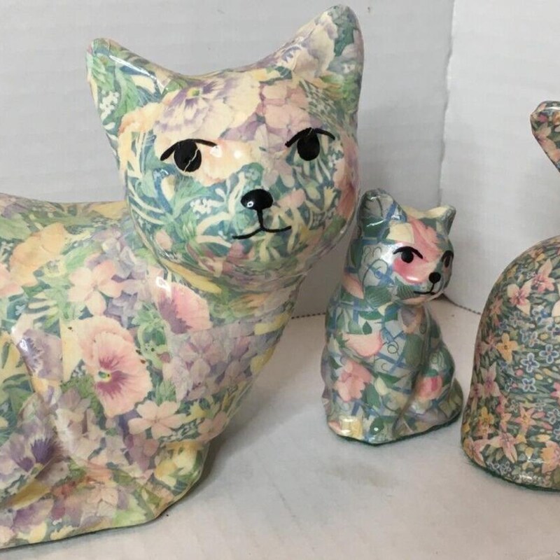 Decoupage Cat - Etsy