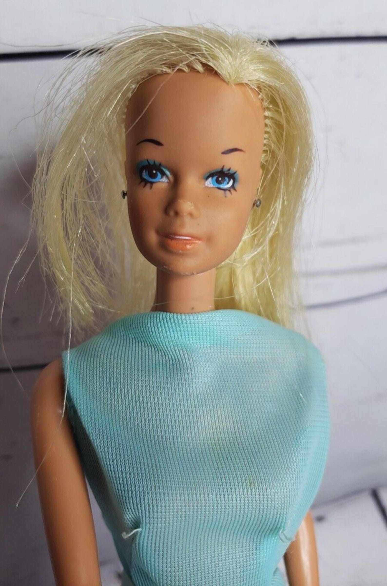 Mattel the Sun Set Malibu Barbie Doll Blue Swimsuit Vintage Korea 1971 ...
