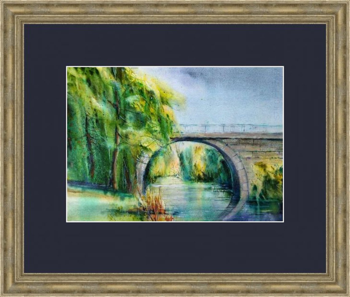 Original Watercolor Painting, Landscape Painting, Original French Art ...