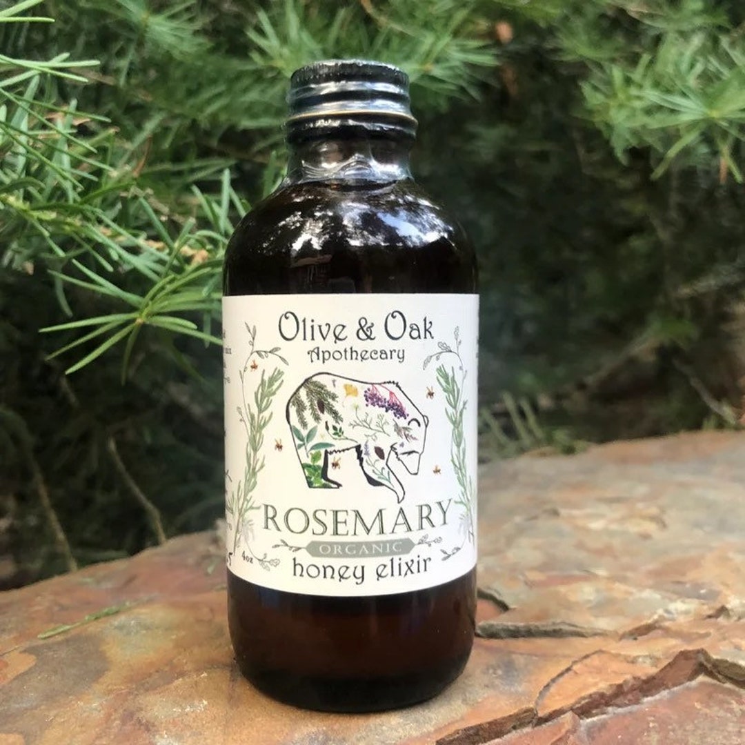 Rosemary Honey Elixir Organic Handcrafted Raw Honey Rosemary Extract ...
