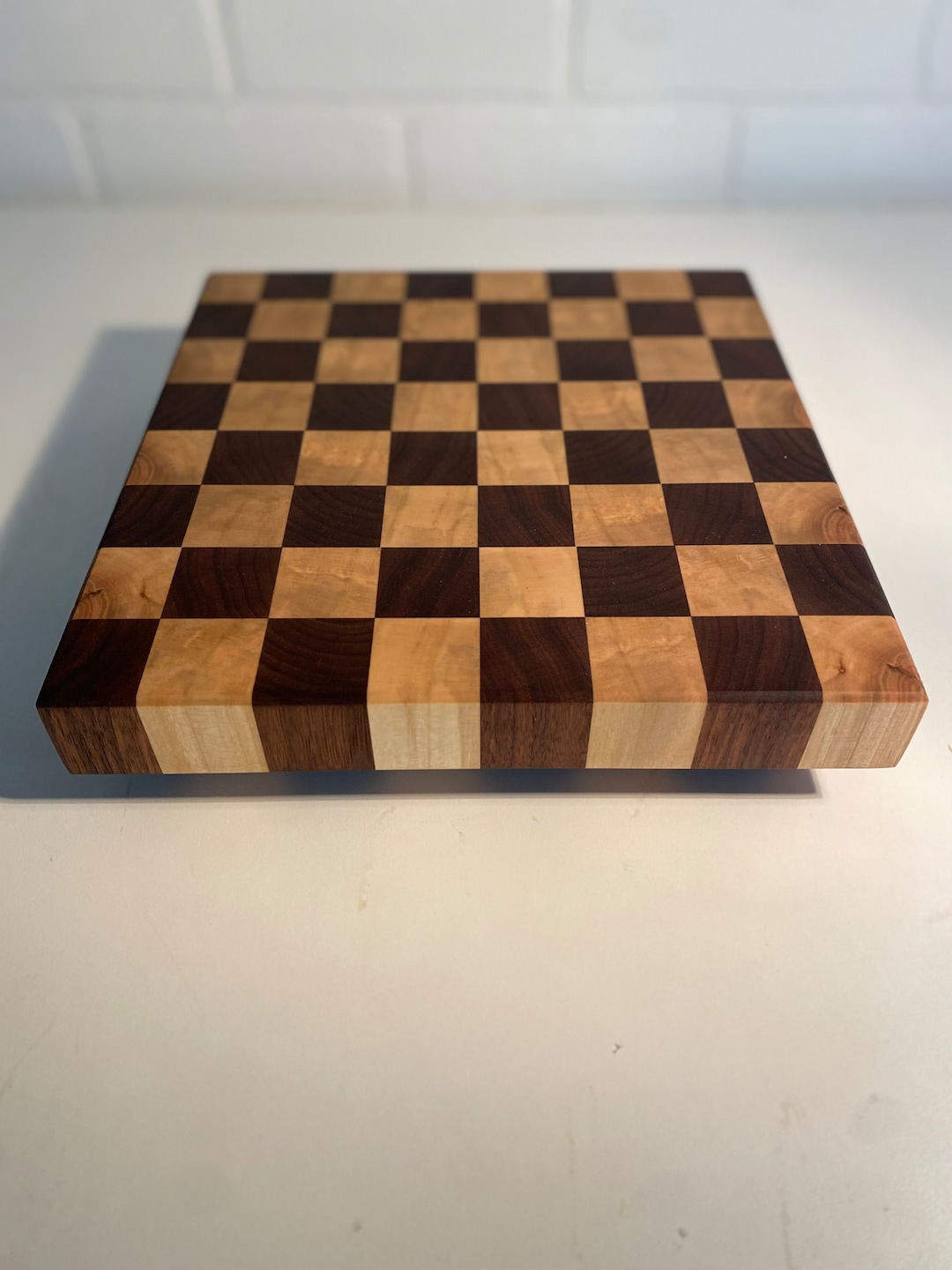 Black Walnut and Maple End Grain Checkered Cheese Board - Etsy