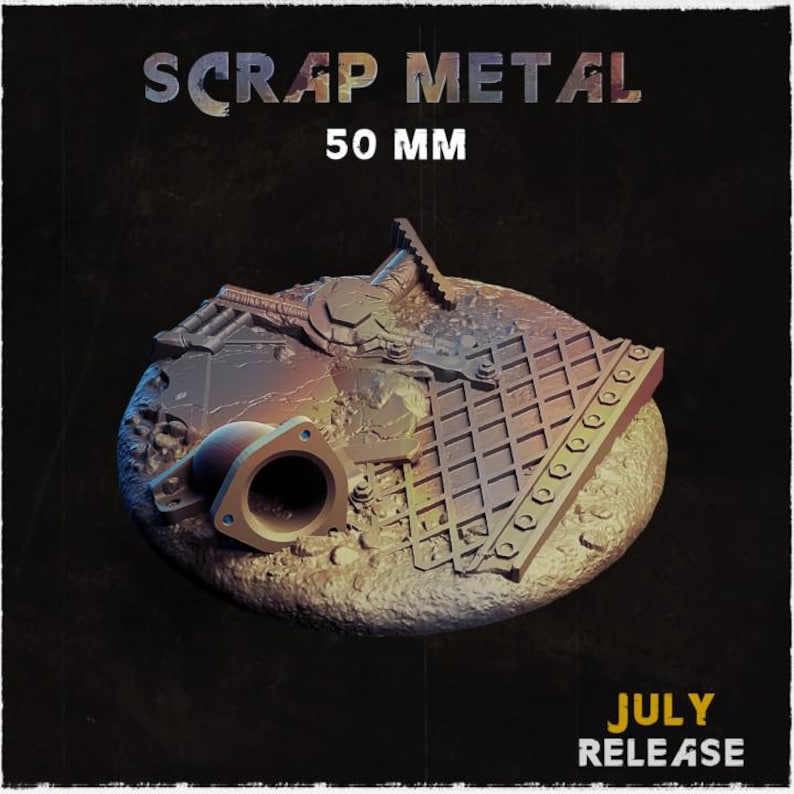 Scrap Metal - Resin Printed Wargaming Bases - Etsy