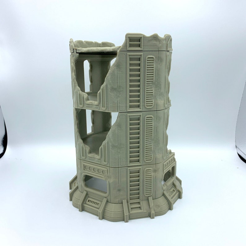 3d Printed Sci-fi Urban Ruin 3 Stacked / Imperial Terrain - Etsy