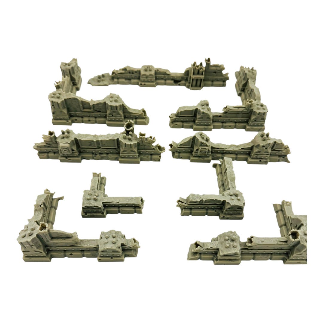 Grim Dark Ruins Ground Scatter / Terrain 4 Print / RPG and Wargame 3d ...