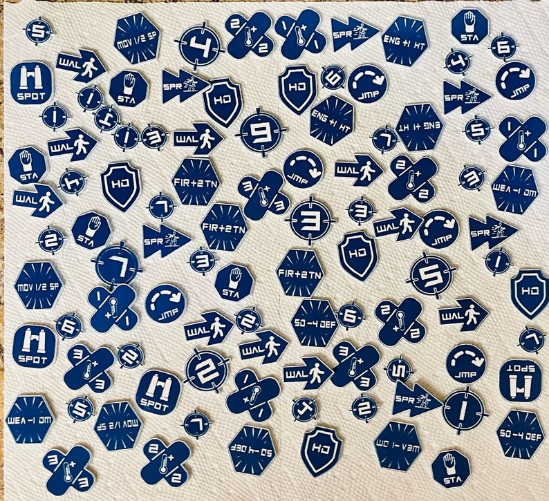 BT Alpha Strike Compatible Token Set 100 Tokens - Etsy