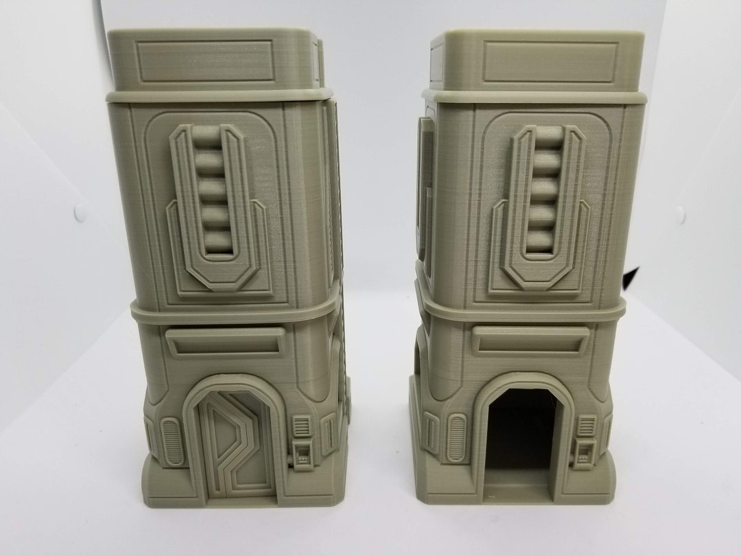 3d Printed Sci-fi Large Guard Tower Pack / Imperial Terrain Licensed On ...
