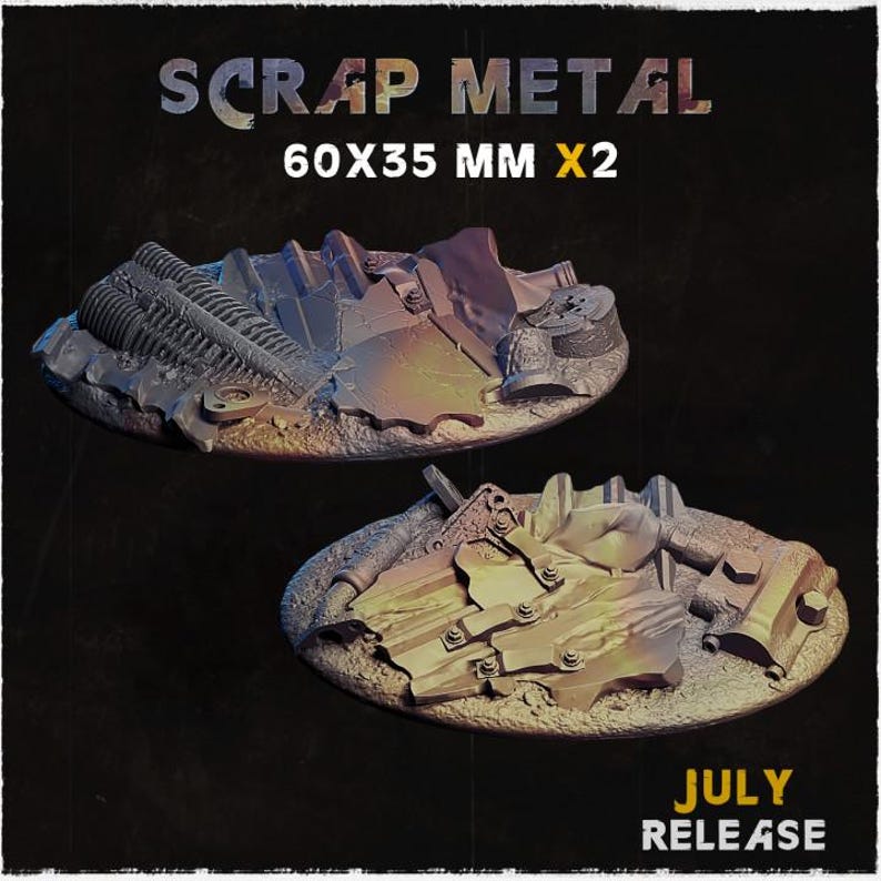 Scrap Metal - Resin Printed Wargaming Bases - Etsy