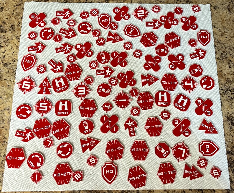 BT Alpha Strike Compatible Token Set 100 Tokens - Etsy