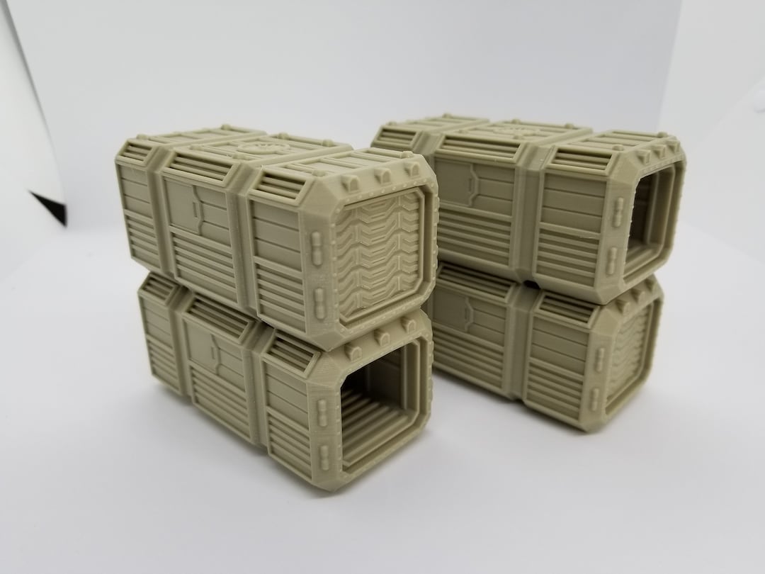 Sci-fi Smaller Scale Container Pack 1 / 28mm Wargaming - Etsy