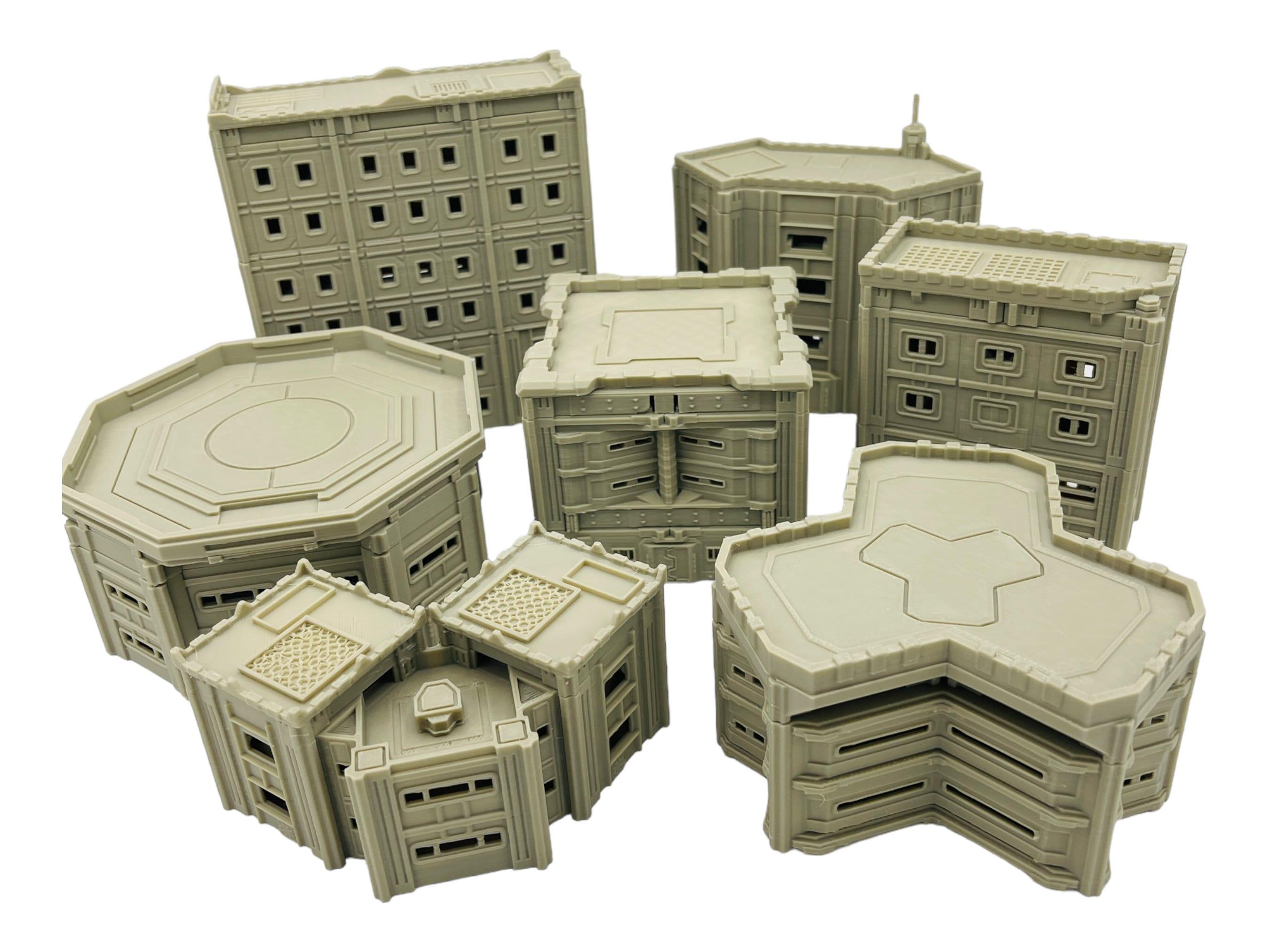 Epic Habitat Bundle Terrain Set 1 – 6–8mm 3D Printed Tabletop Scenery ...
