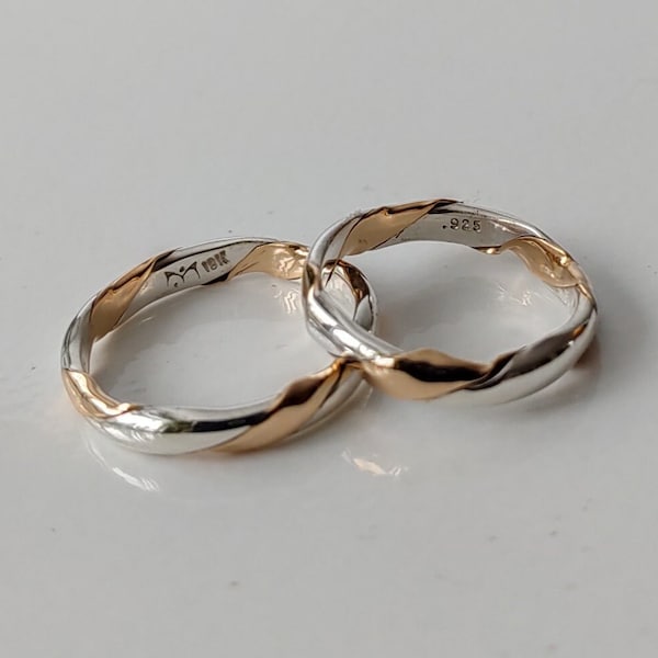 Rose Gold and Silver - Etsy