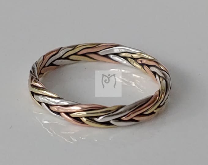 Handmade Three Metal Healing Medicine Ring From Nepal - Etsy