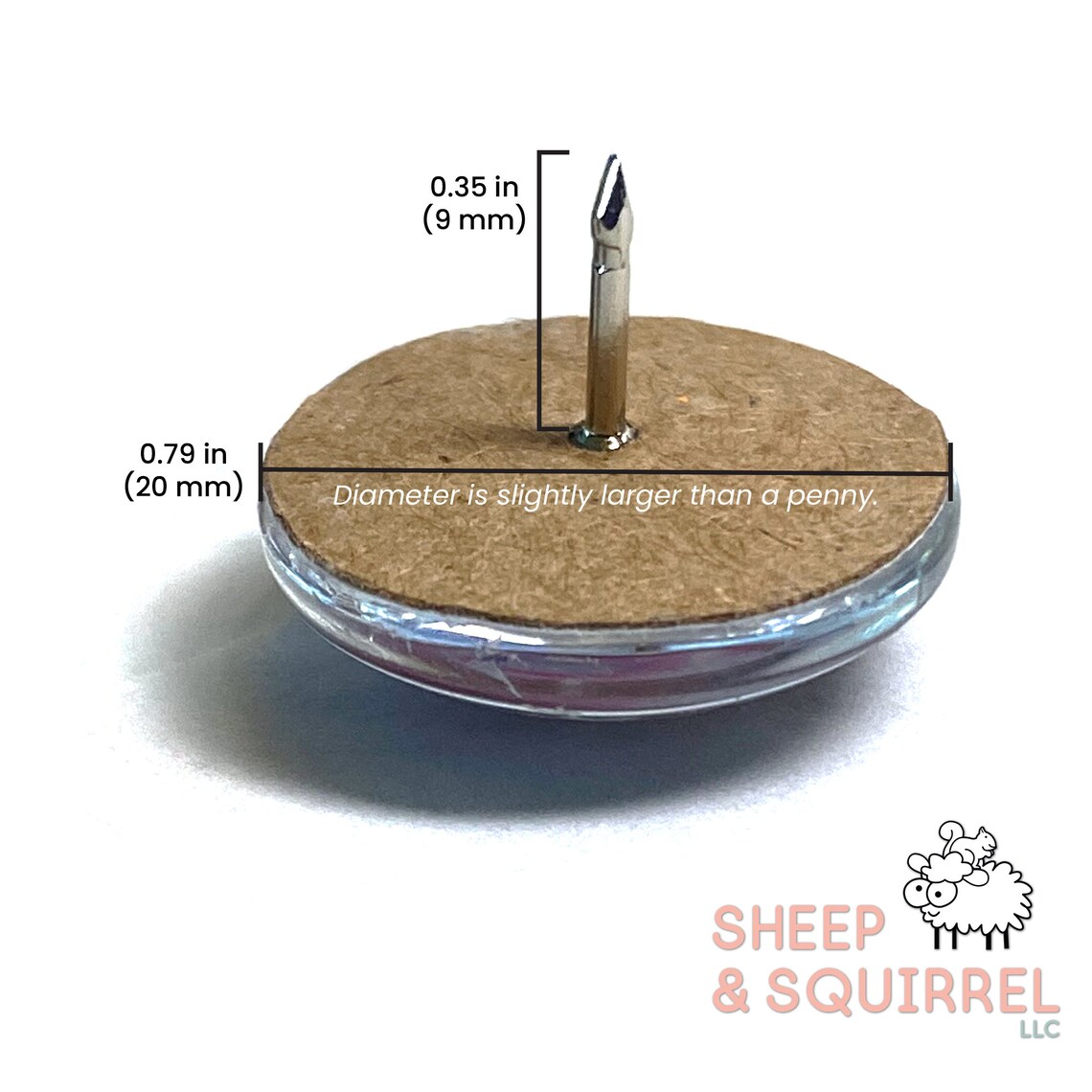 Custom Location Glass Dome Map Push Pin Tacks - Etsy