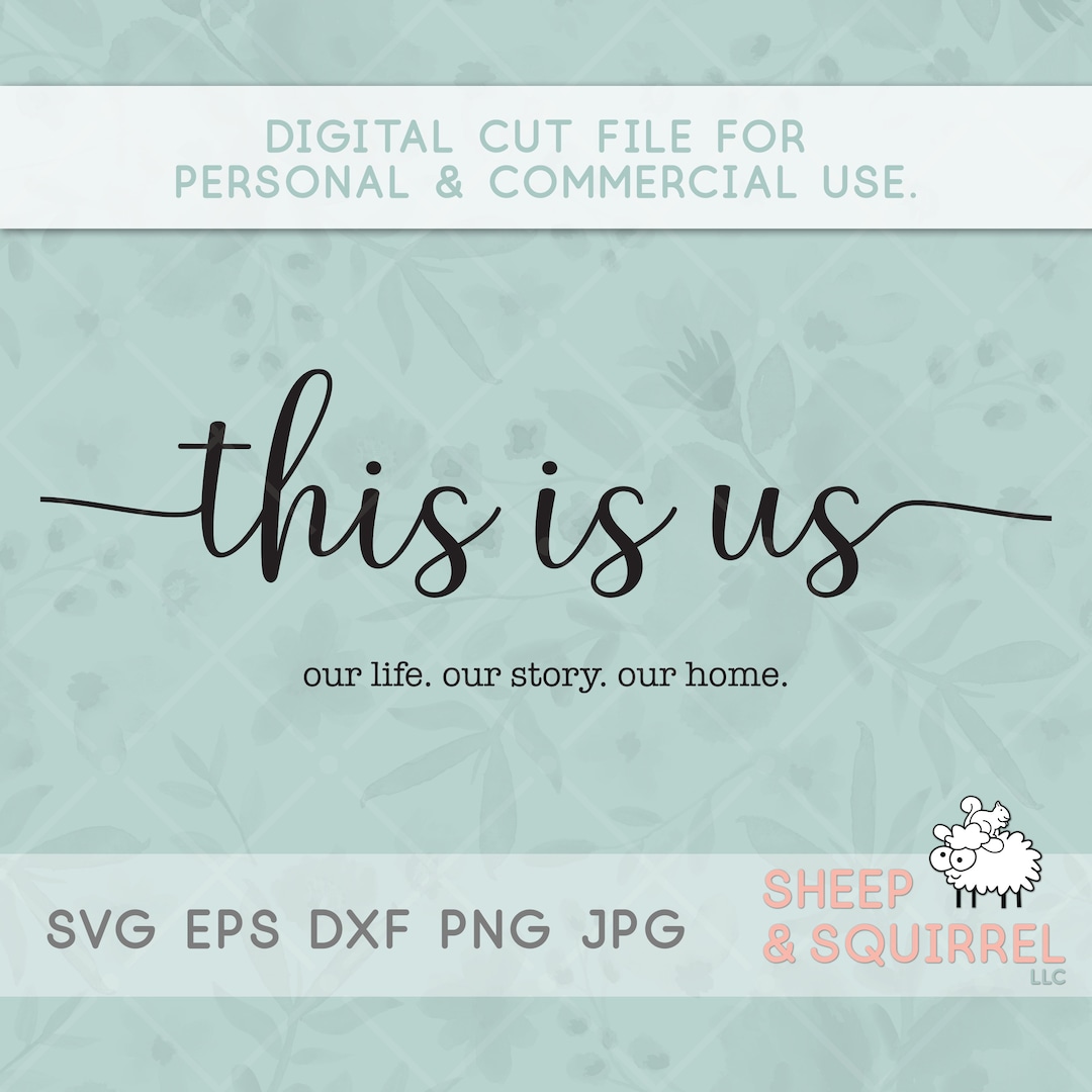 This is Us, Cut Files, Svg Eps Dxf Png Jpg - Etsy