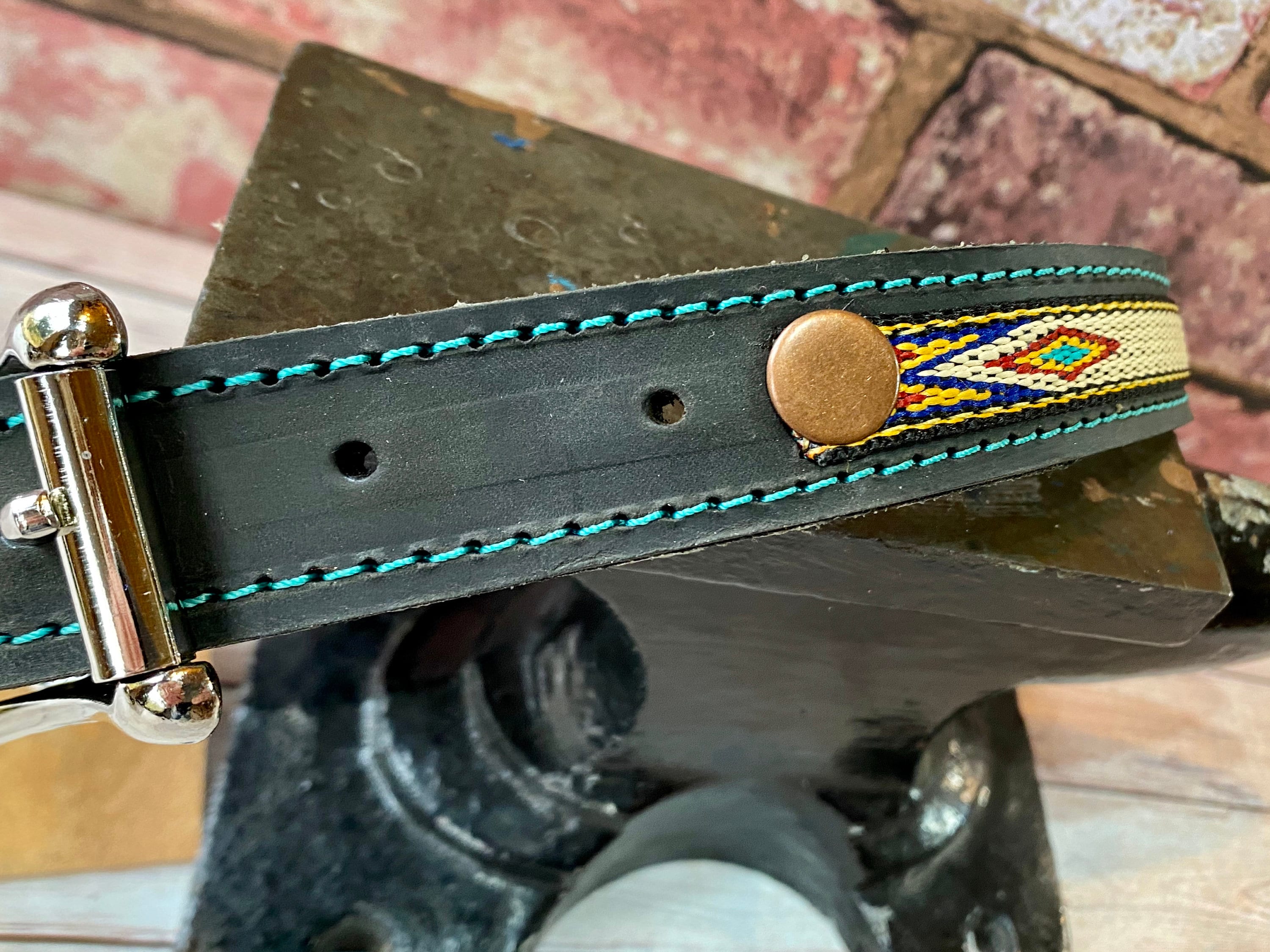 Leather Dog Collars/Handmade Dog Collar/Leather Collar/Native | Etsy