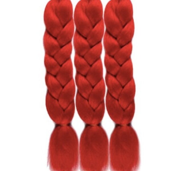 Red Hair Extensions - Etsy