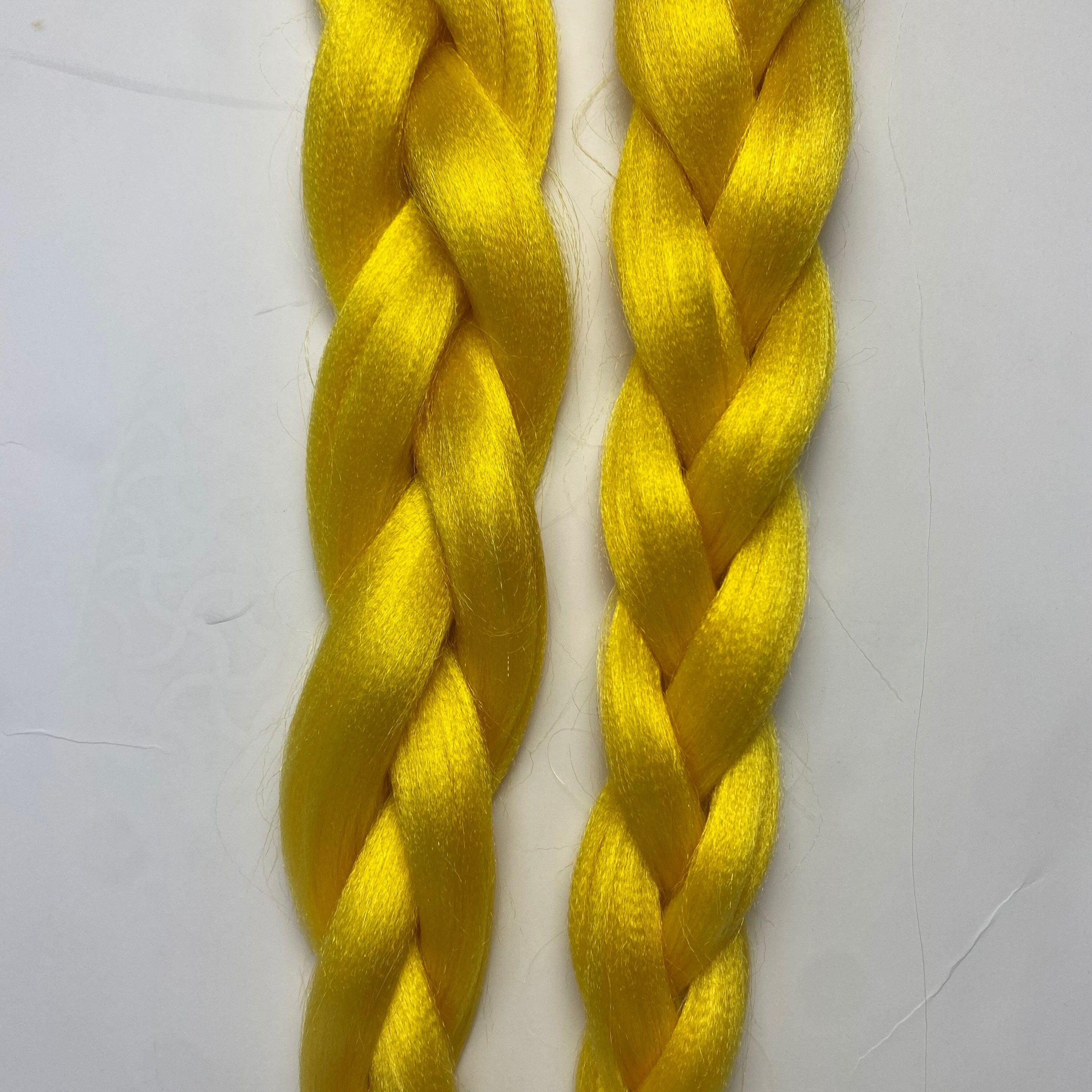 Yellow Synthetic Braiding Hair Pre Stretched Braiding Hair - Etsy
