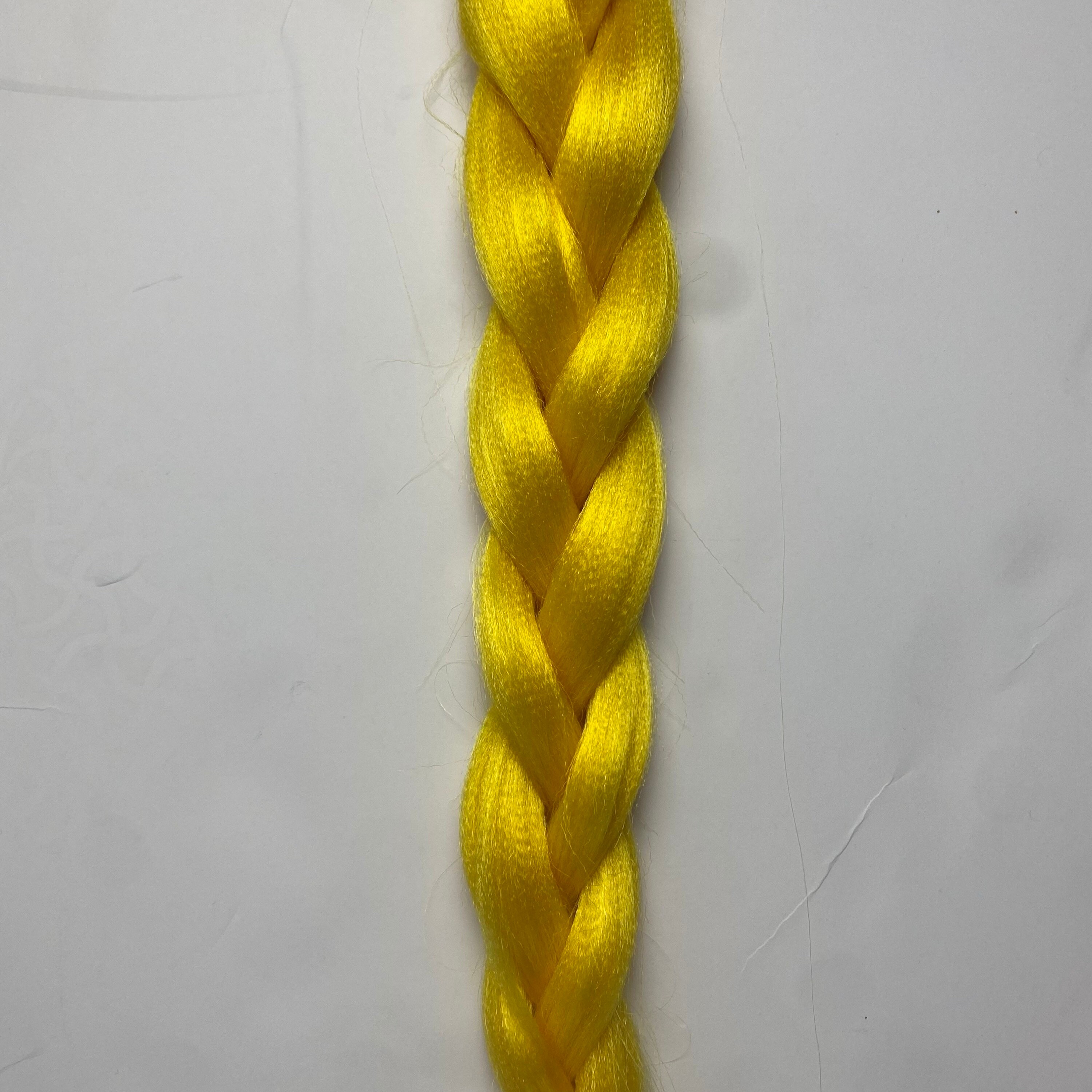 Yellow Synthetic Braiding Hair Pre Stretched Braiding Hair - Etsy