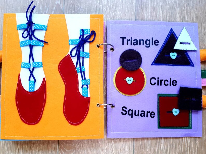 Quiet Busy BOOK for Toddler Preschooler 12 Pages Ballerina | Activity ...