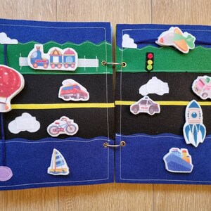 Busy BOOK Transportation for Toddler Preschooler 16 Pages | Activity ...