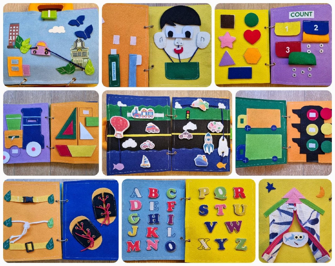 Busy BOOK Transportation for Toddler Preschooler 16 Pages | Activity ...