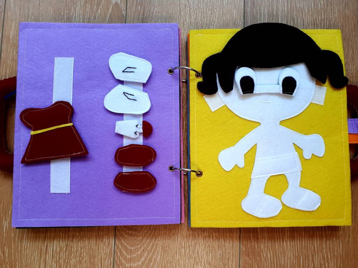 Quiet Busy BOOK for Toddler Preschooler 12 Pages Ballerina - Etsy