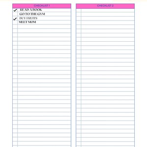 Simple Check List Printable Instant Download - Etsy