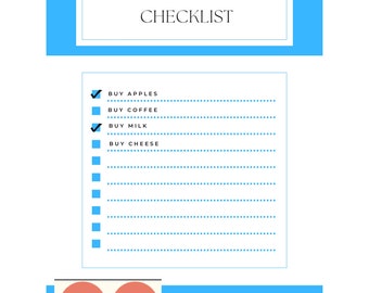Simple Check List Printable Instant Download - Etsy