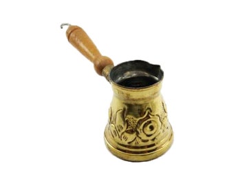 Solid Copper Turkish Greek Arabic Albanian Coffee Pot, Stovetop Copper ...