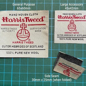 Harris Tweed Fabric, Black and Grey / White Herringbone, 100% Wool ...