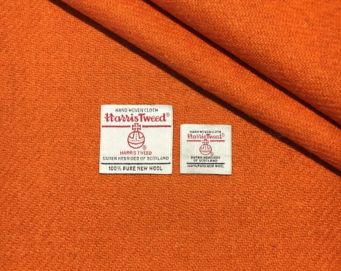 Harris Tweed Fabric, Deep Red Harris Tweed, Deep Red, Black Flecks, 100 ...