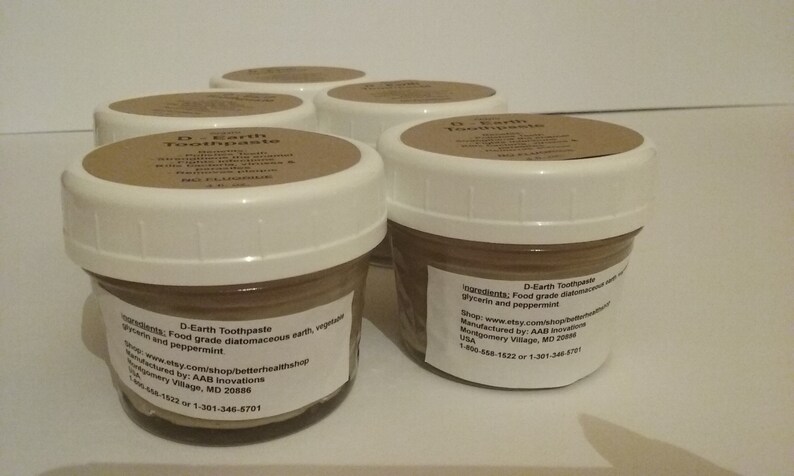 Diatomacepus Earth Toothpaste 4 Fl. Oz. - Etsy
