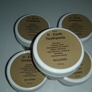 Diatomacepus Earth Toothpaste 4 Fl. Oz. - Etsy