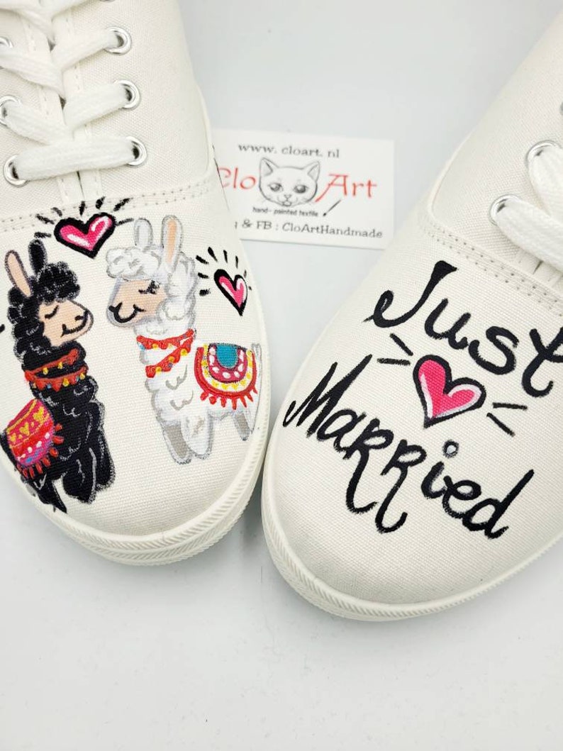 Customized Wedding Tie Sneakers, Bride Sneakers, Wedding Custom Shoes ...