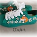 Painted Fox Sneakers Sweet Fox Shoes Love Fox Gift Foxy - Etsy