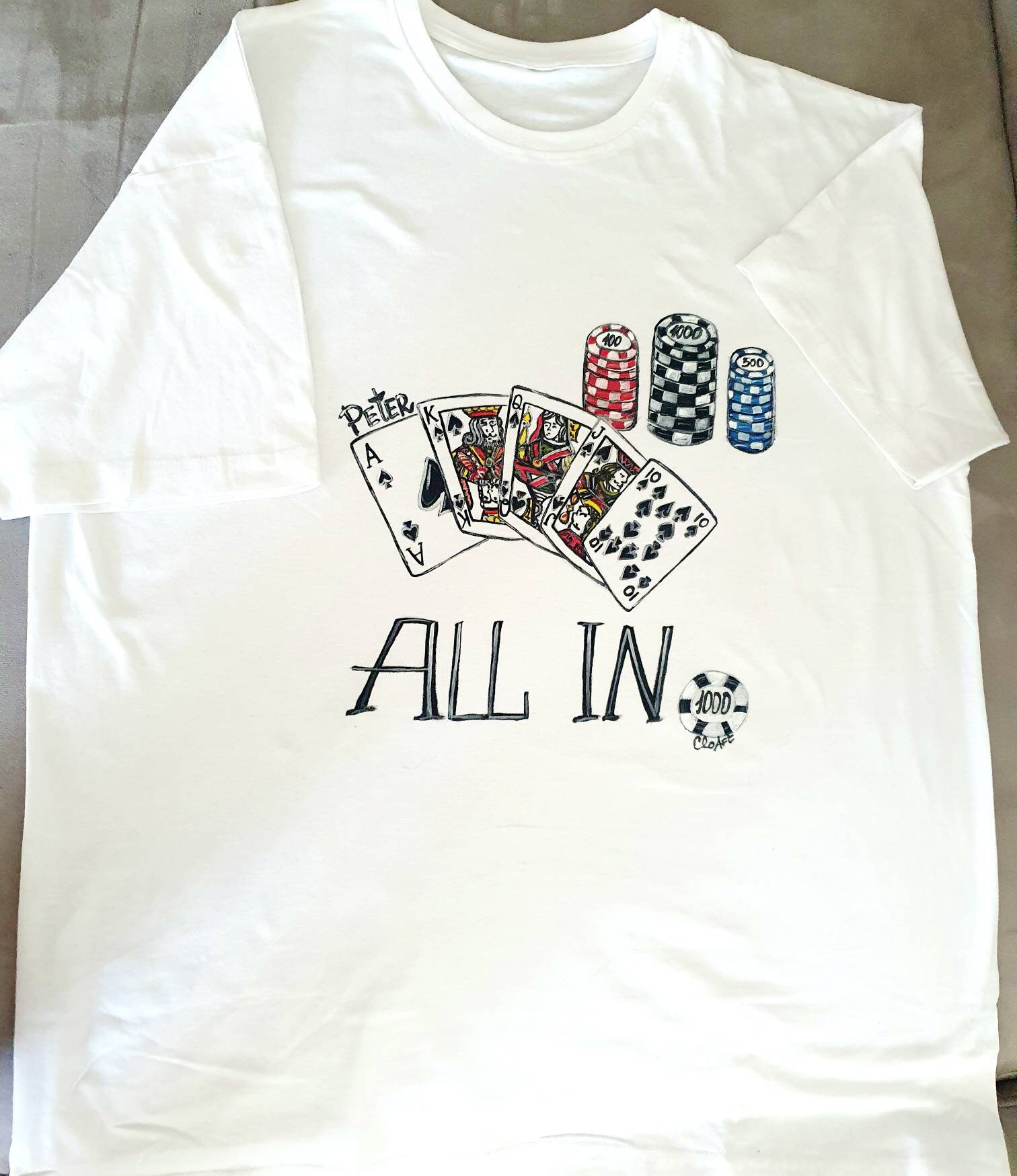 Customized Poker T-shirt, Poker T-shirt, Poker Gift, Cards Gift, Royal ...