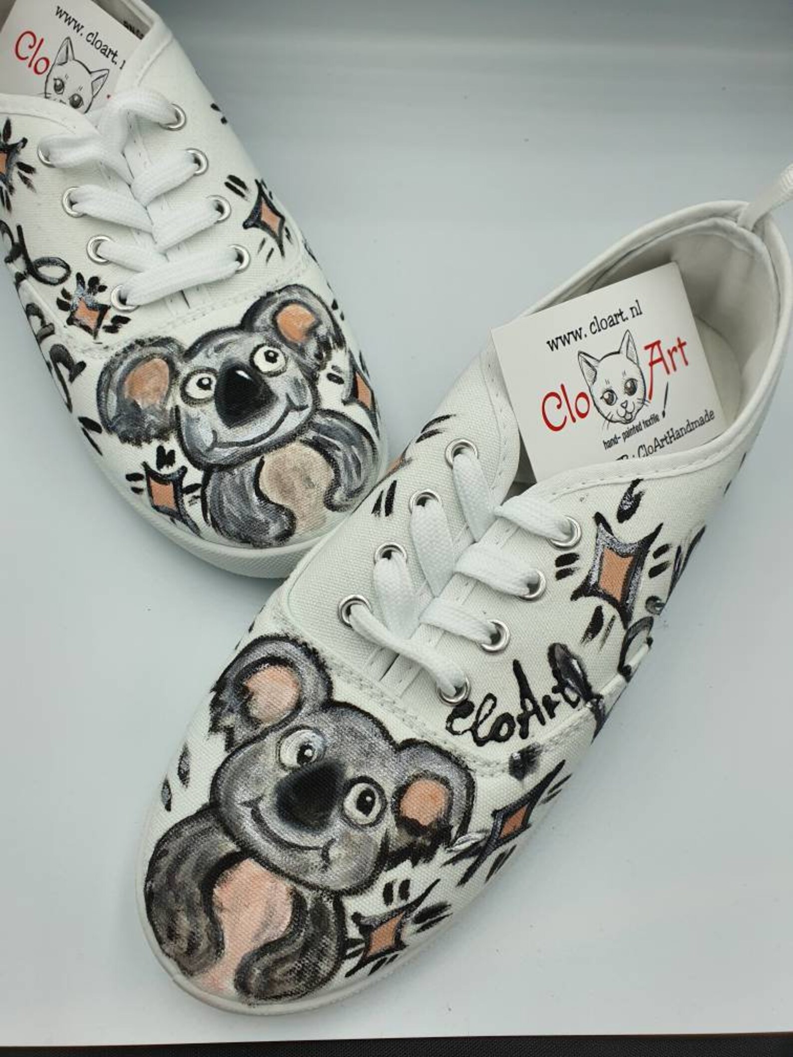 Koalas sneakers Love koalas gift Save koalas tie sneakers | Etsy