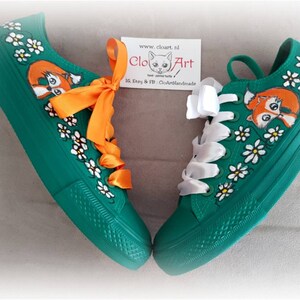 Painted Fox Sneakers, Sweet Fox Shoes, Love Fox Gift, Foxy Sneakers ...