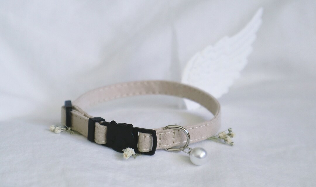 The Angelina Collar in Cream- Cute Beautiful Angelic White Fabric Angel ...