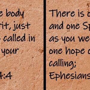 There is One Body and One Spirit, Just as You Were Called in One Hope ...
