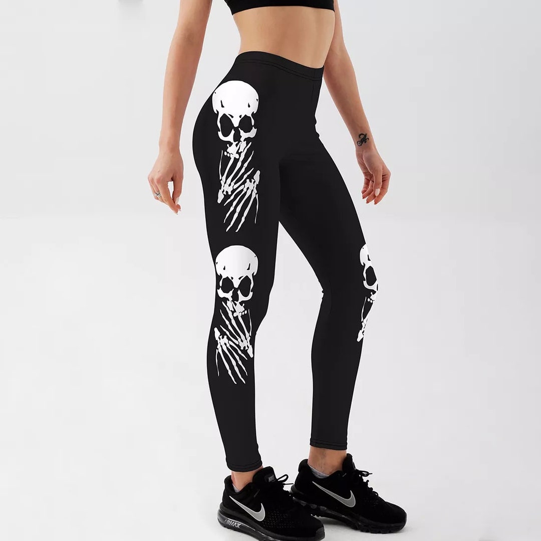 White Skull and Hands Day of the Dead Sugar Skull Yoga - Etsy