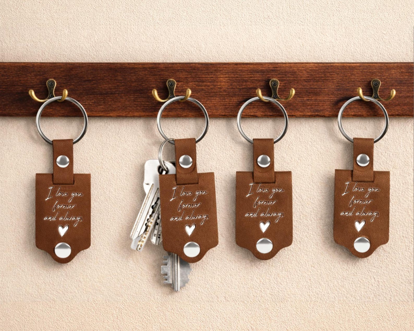 Personalized Leather Photo Keychains Gifts for Him, Gift for Boyfriend ...