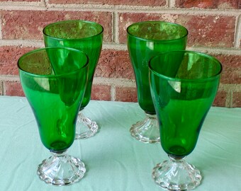 Blendo Drinking Glasses. Vintage 1950s. Set of 4. Tall | Etsy