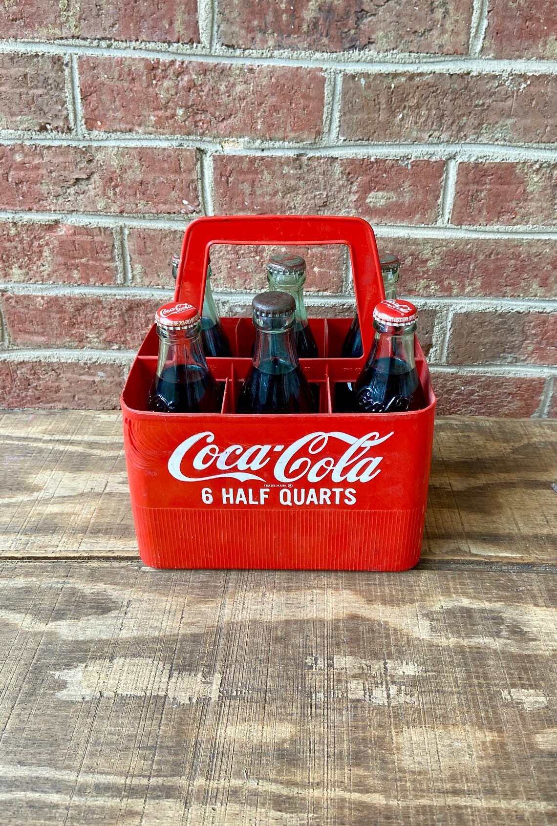 Coke Case Coca Cola Plastic Case With 6 Full 1 Pint Coke | Etsy