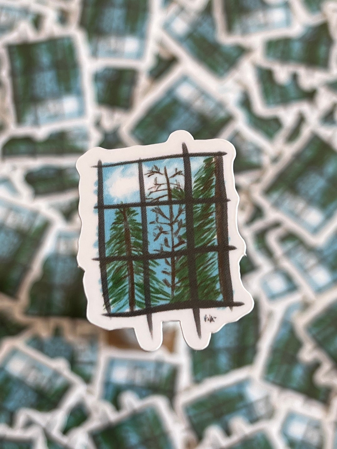 Tiny Window Sticker - Etsy