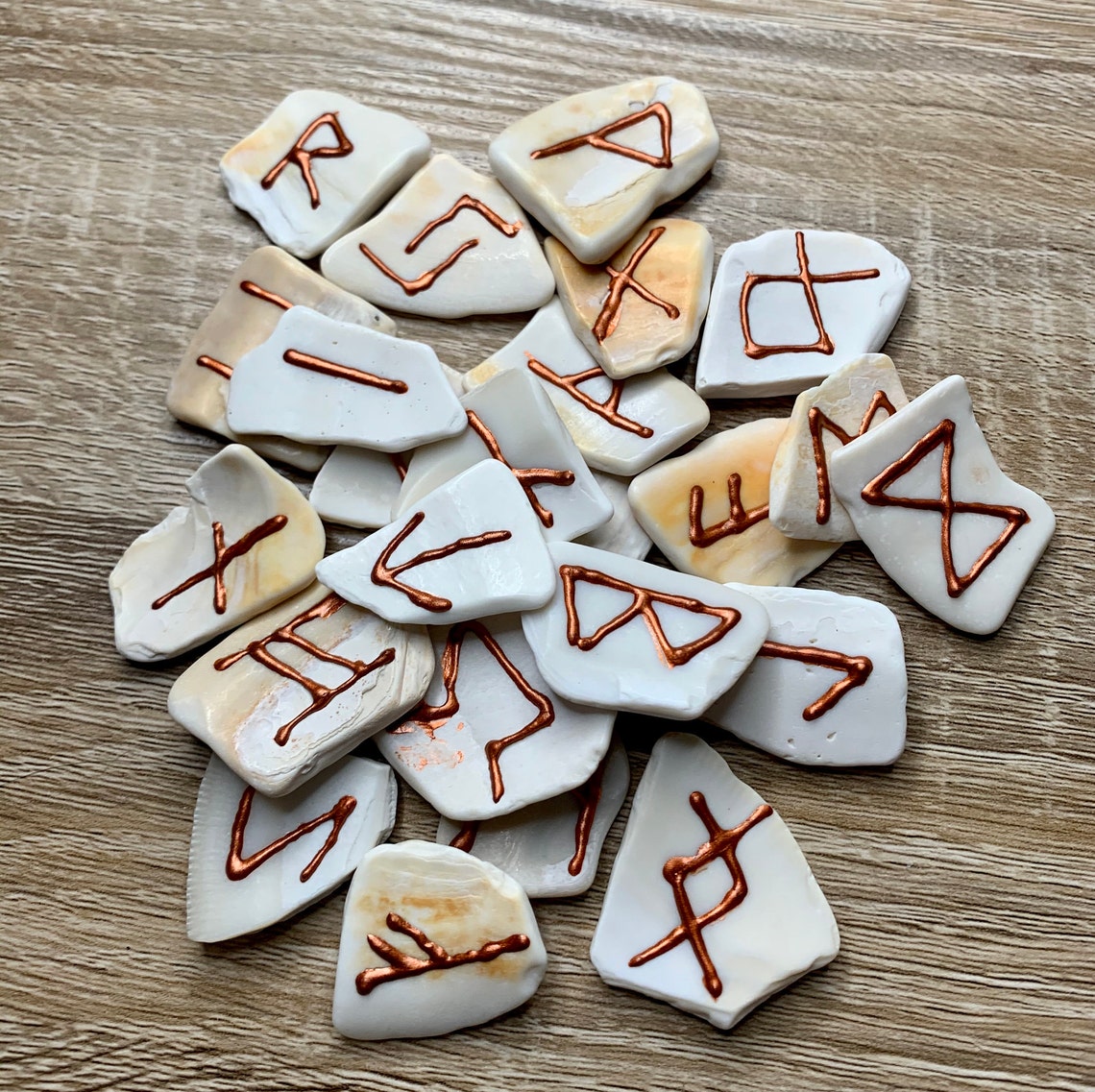 Seashell Elder Futhark Rune Sets assorted Colors. Sensory - Etsy