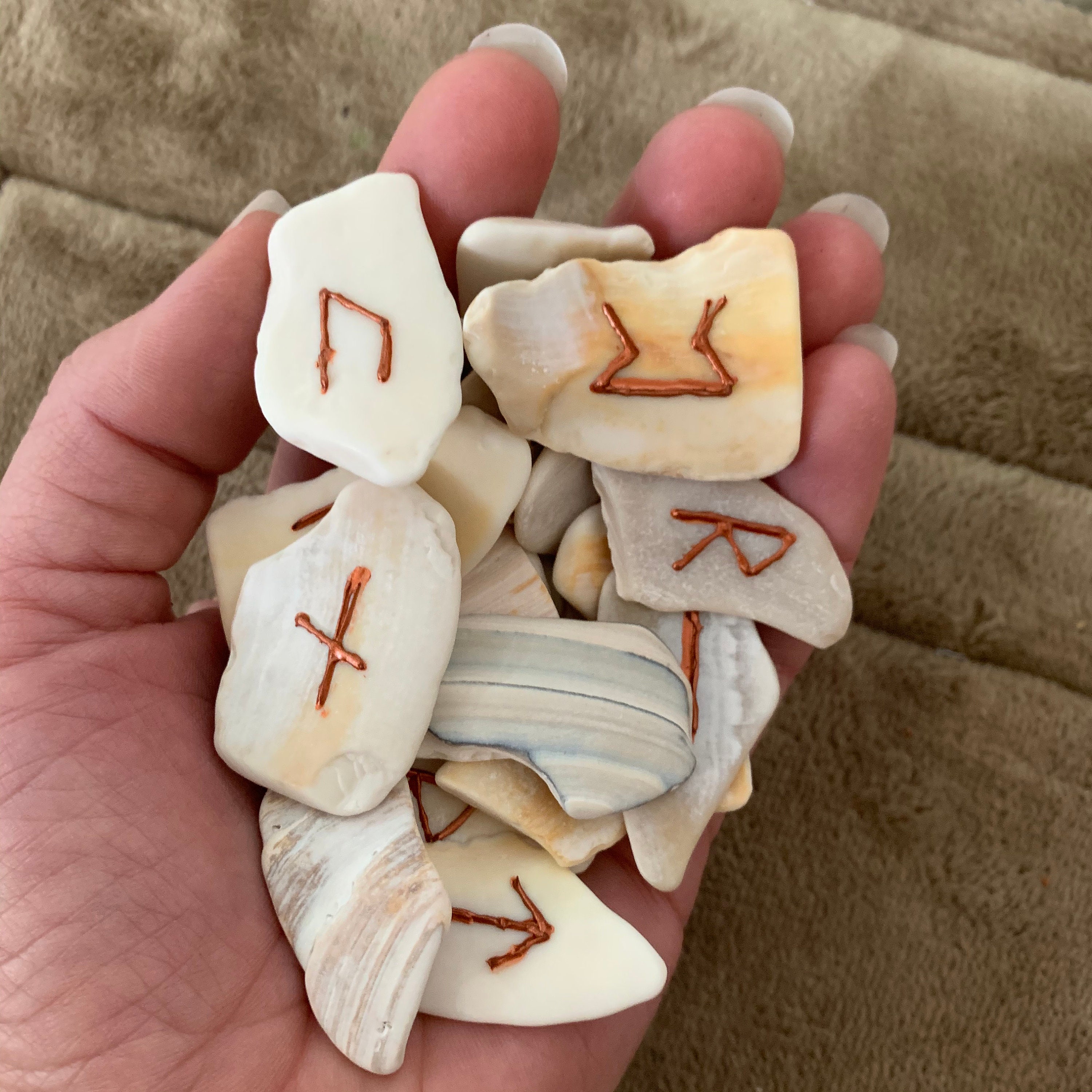 Seashell Elder Futhark Rune Sets assorted Colors. Sensory - Etsy